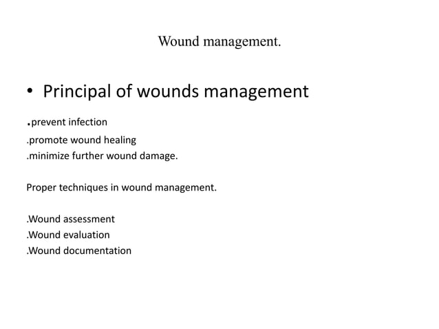 WOUND CARE.pptx | First Aid | Injuries