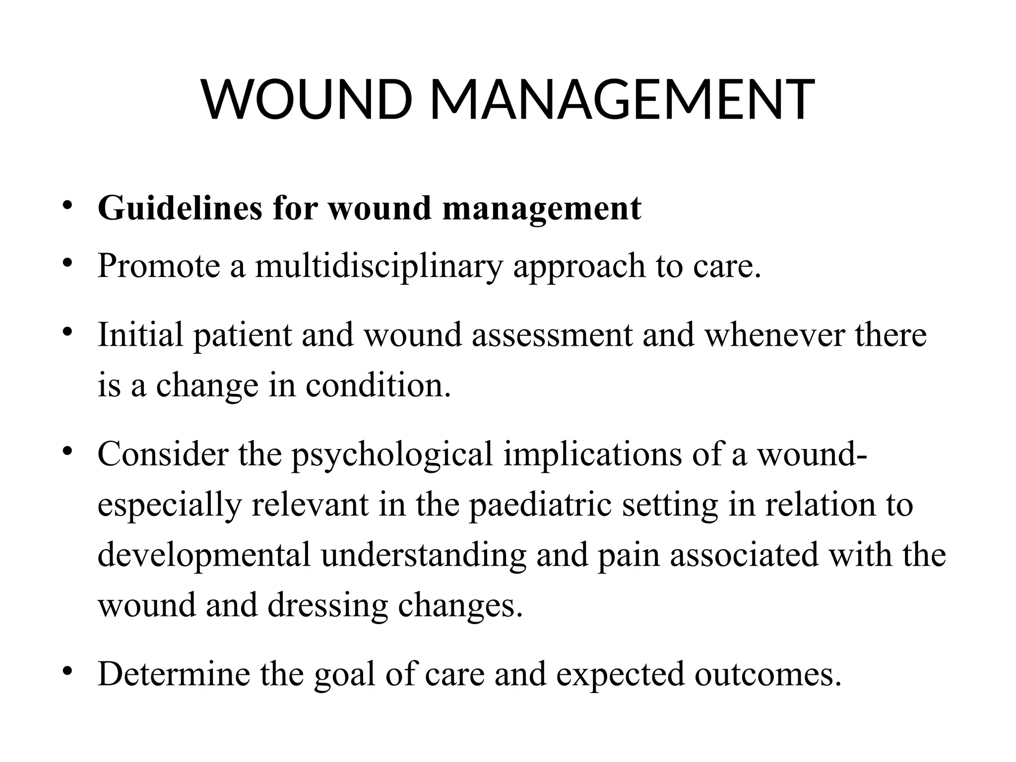 Wound management , assessment , and choice of dressing materials | PDF