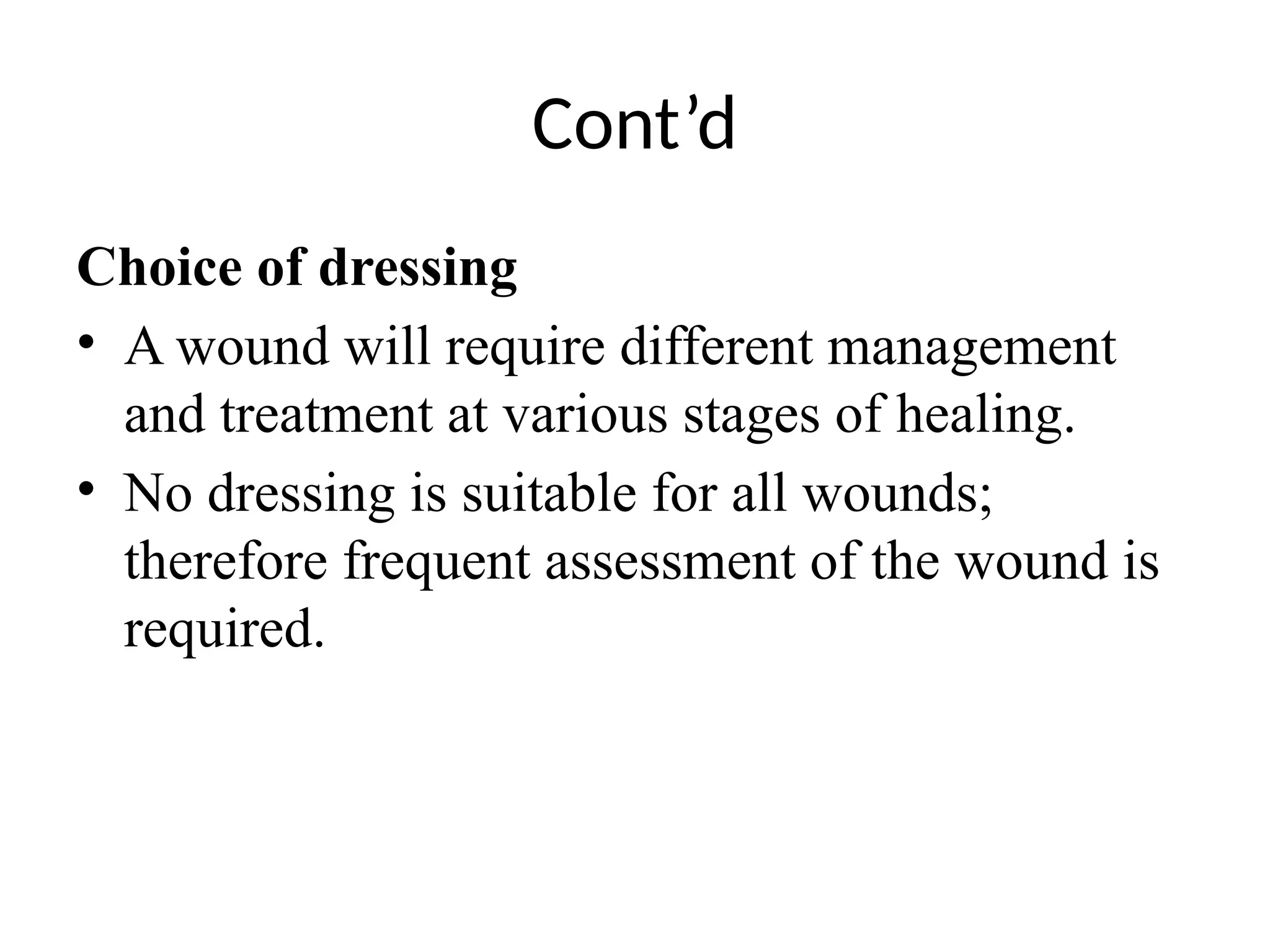 Wound management , assessment , and choice of dressing materials | PDF