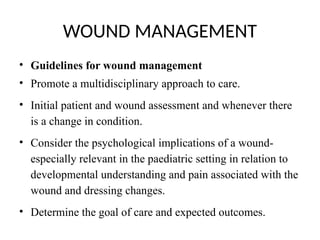 Wound management , assessment , and choice of dressing materials | PDF