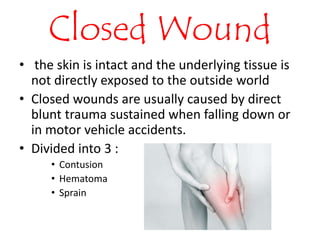 Wound care and treatment for nursing | PPTX