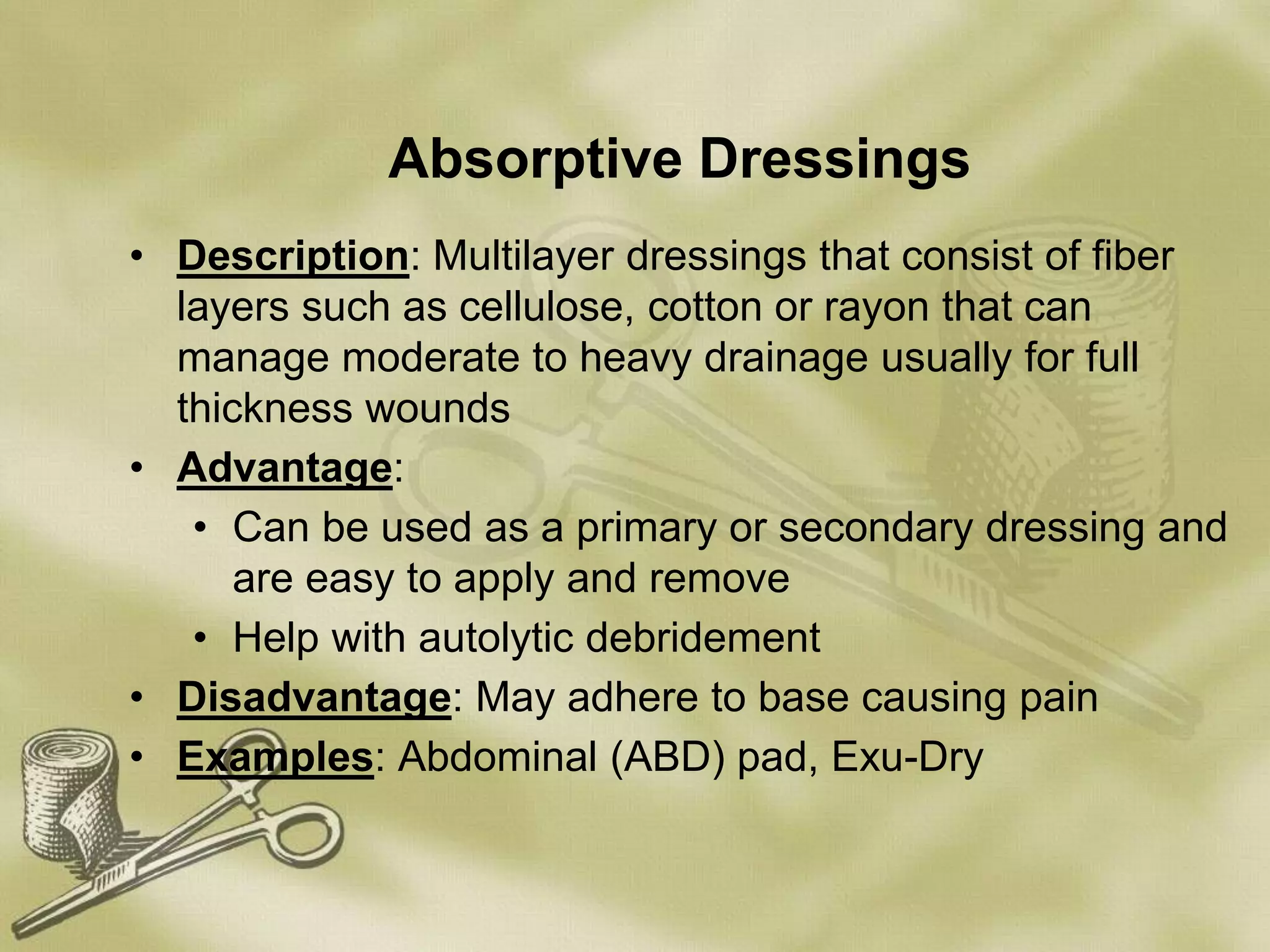 Wound care dressing and products | PPTX
