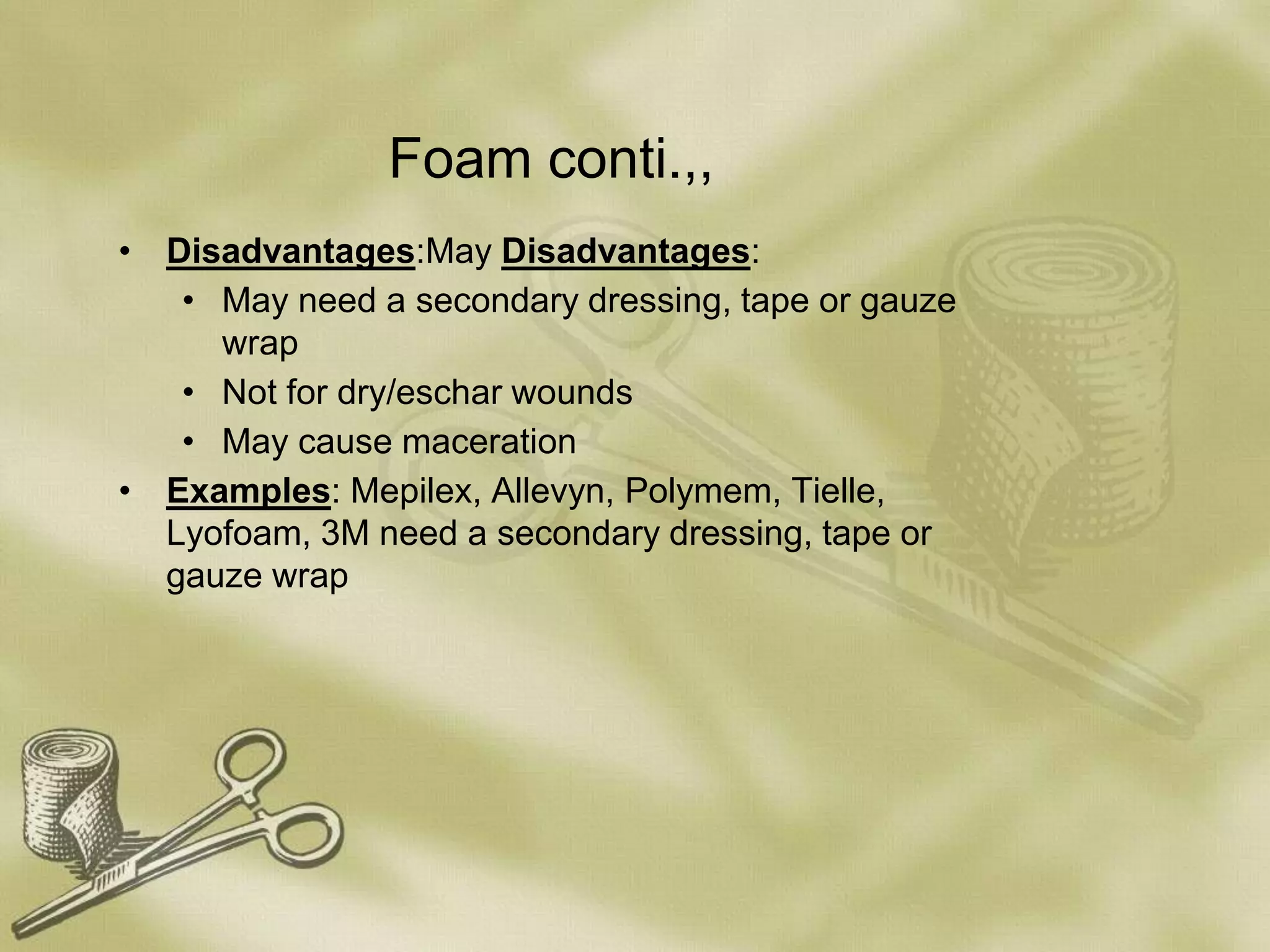 Wound care dressing and products | PPTX