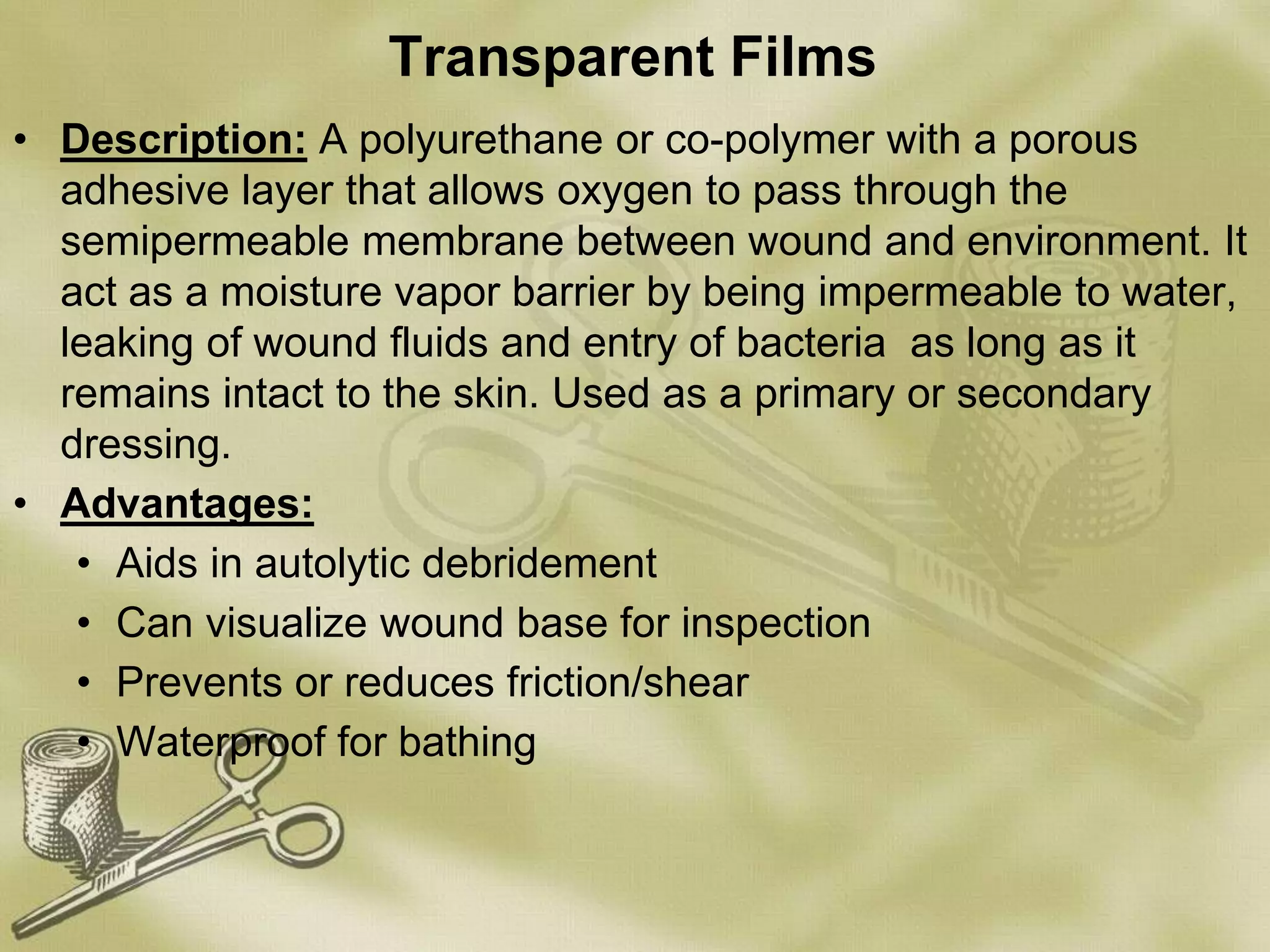 Wound care dressing and products | PPTX