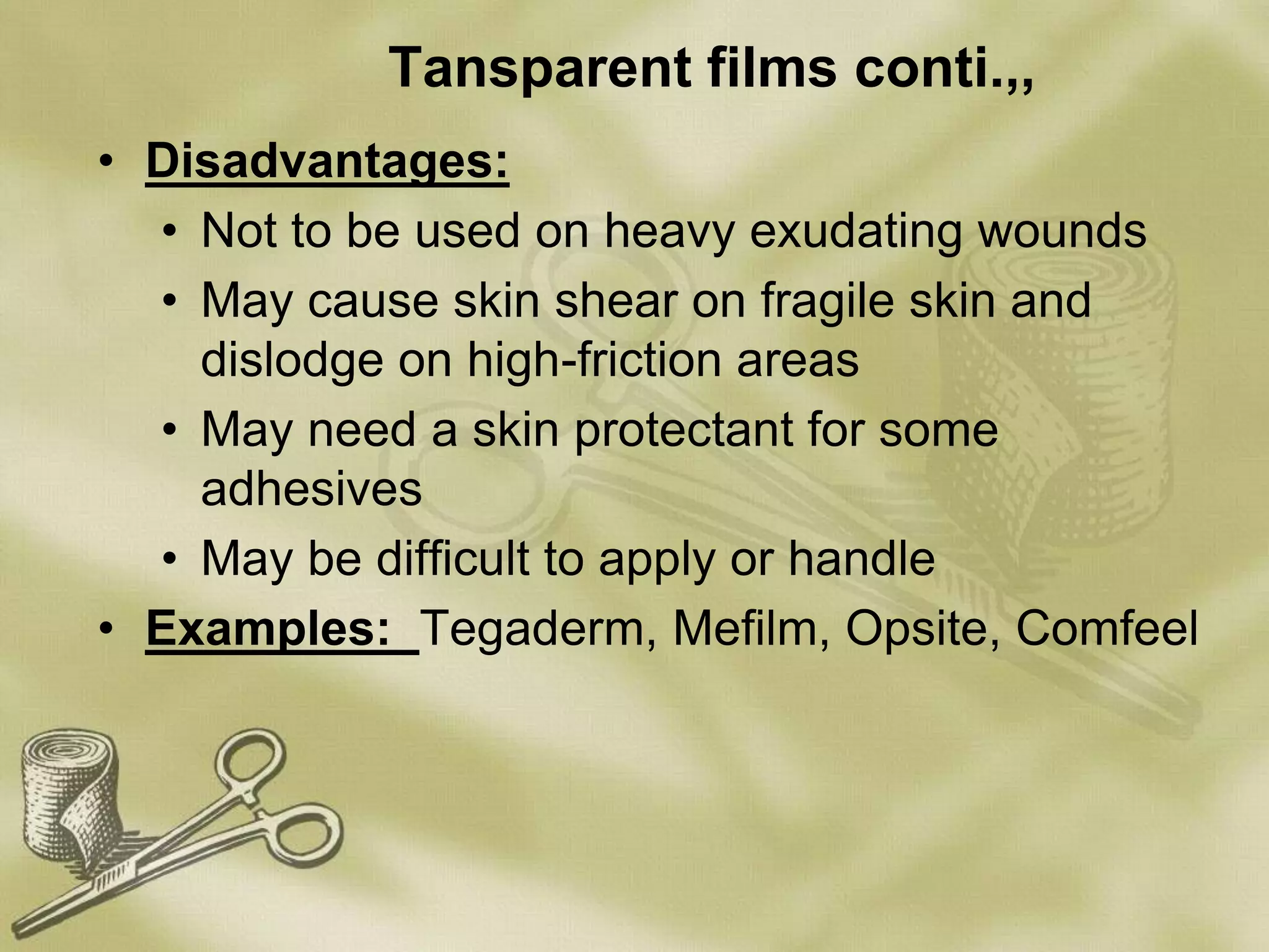 Wound care dressing and products | PPTX