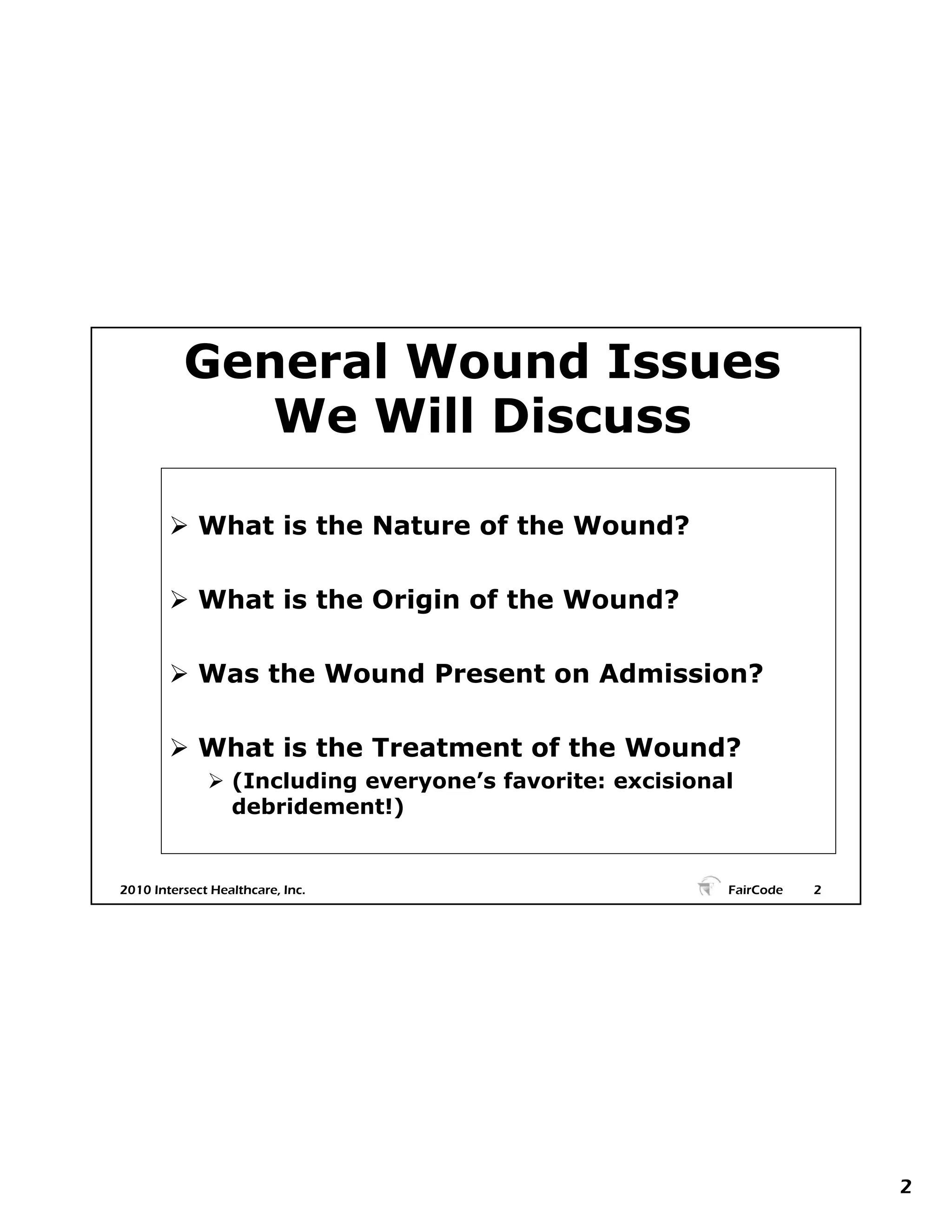 Wound Care Presentation | PDF
