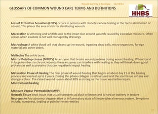 HHBS Wound care Education | PPT | First Aid | Injuries