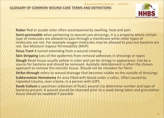 HHBS Wound care Education | PPT | First Aid | Injuries