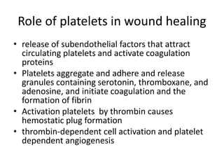 Wound care with platelet concentrate | PPT