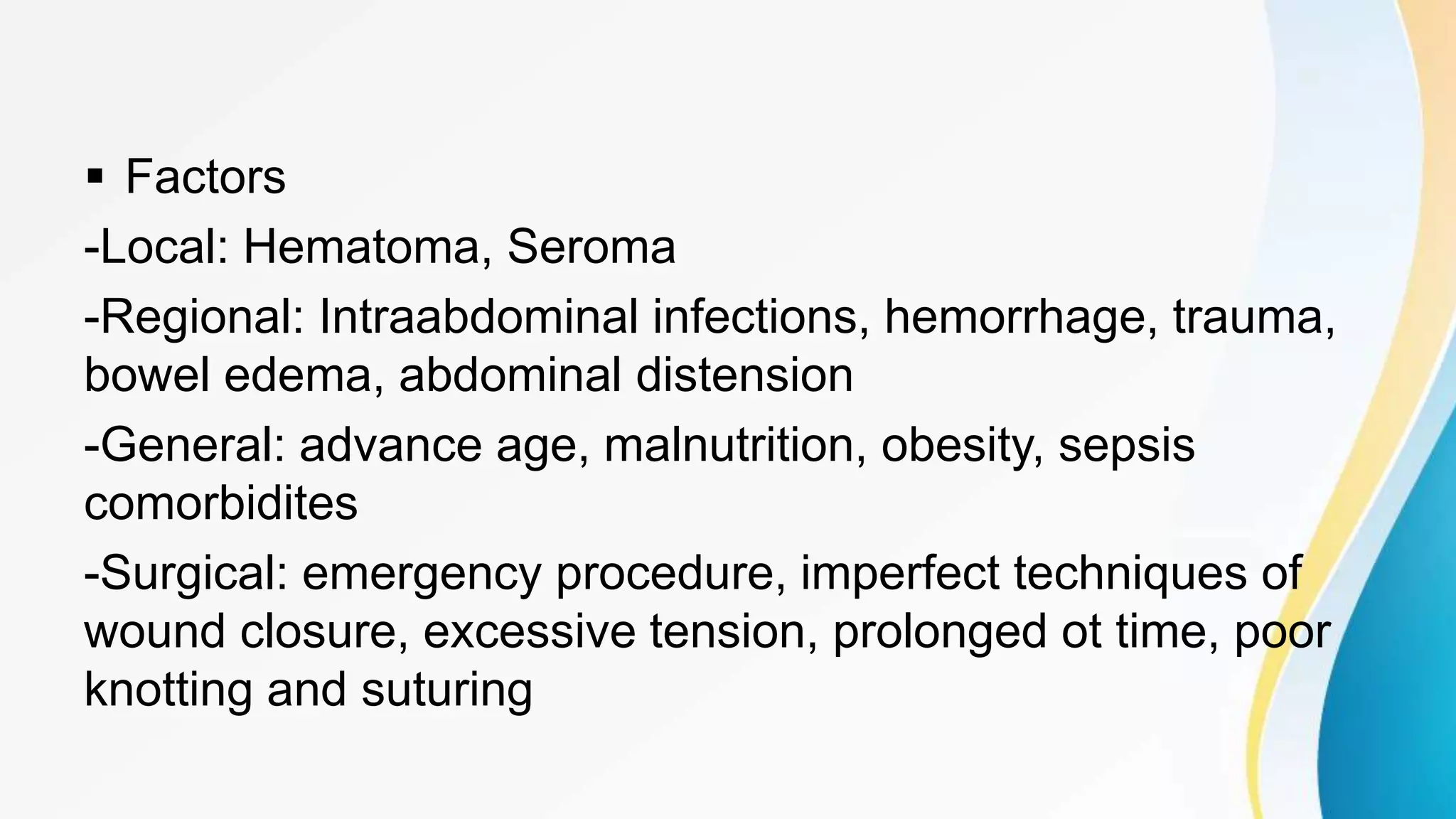 WOUND CLOSURE AND COMPLICATION | PPTX