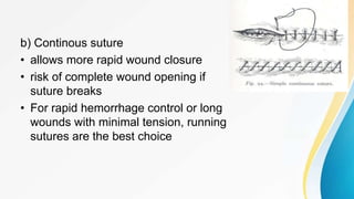 WOUND CLOSURE AND COMPLICATION | PPTX