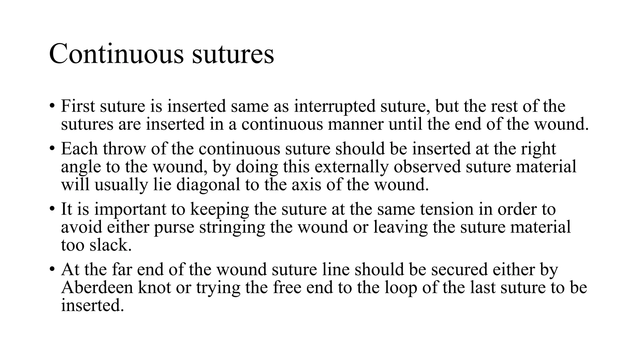 Wound closure, suture material, technique and alternative to suture | PPTX