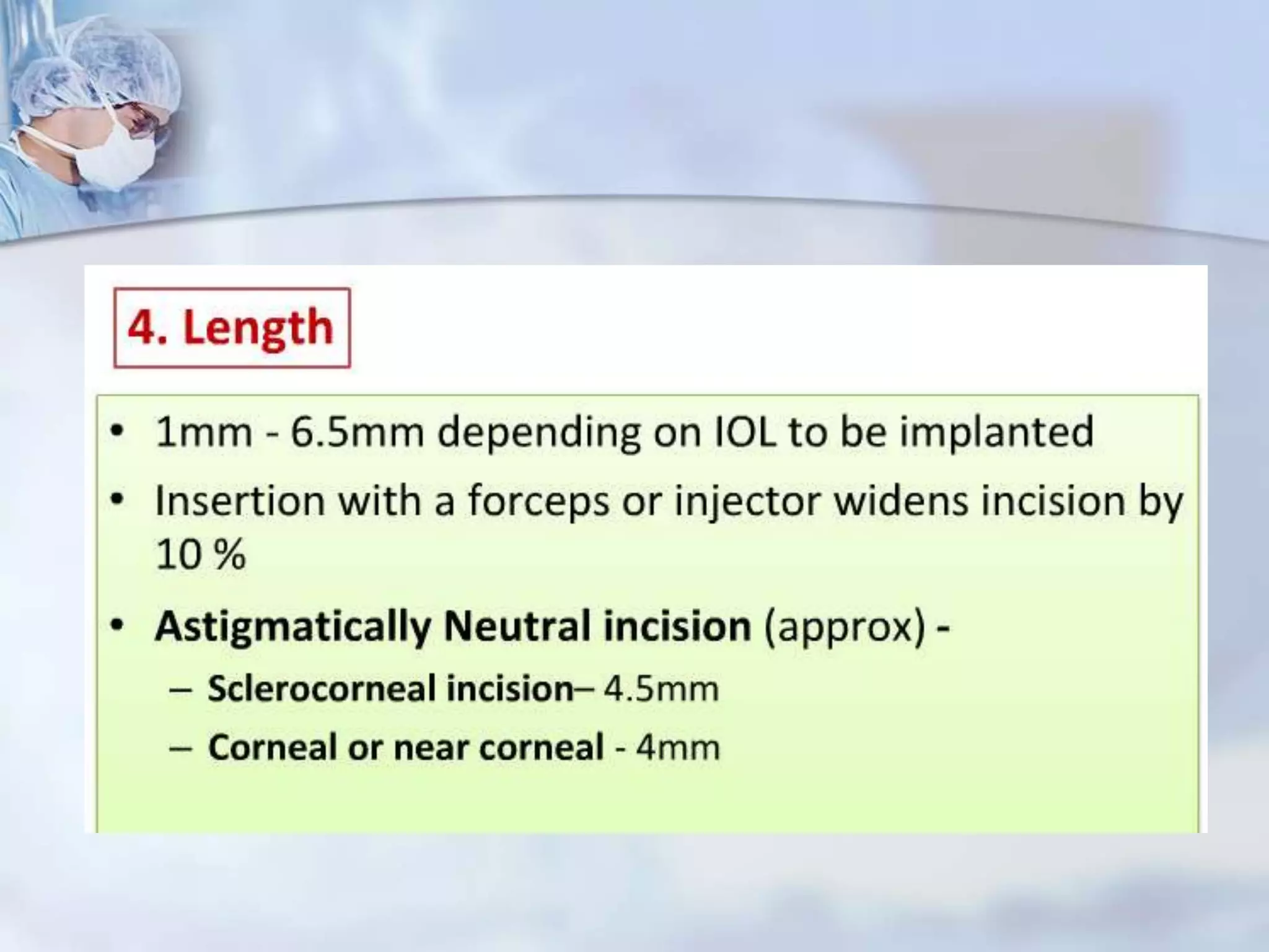 Wound construction For Cataract Surgery | PPTX