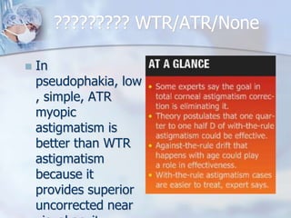 Wound construction For Cataract Surgery | PPTX