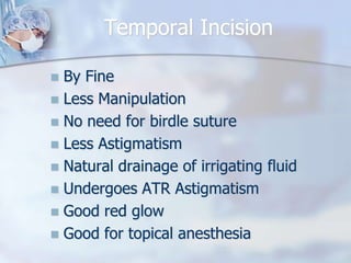 Wound construction For Cataract Surgery | PPTX