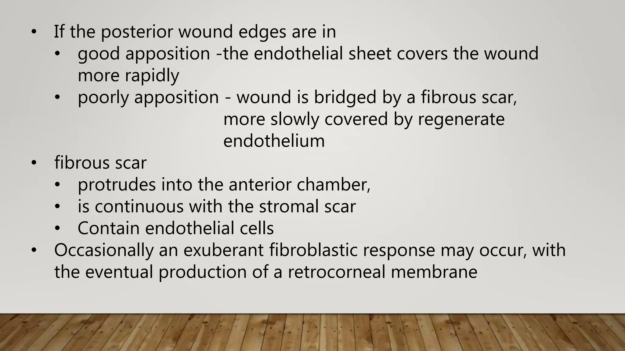 corneo scleral wound healing in sics | PPTX