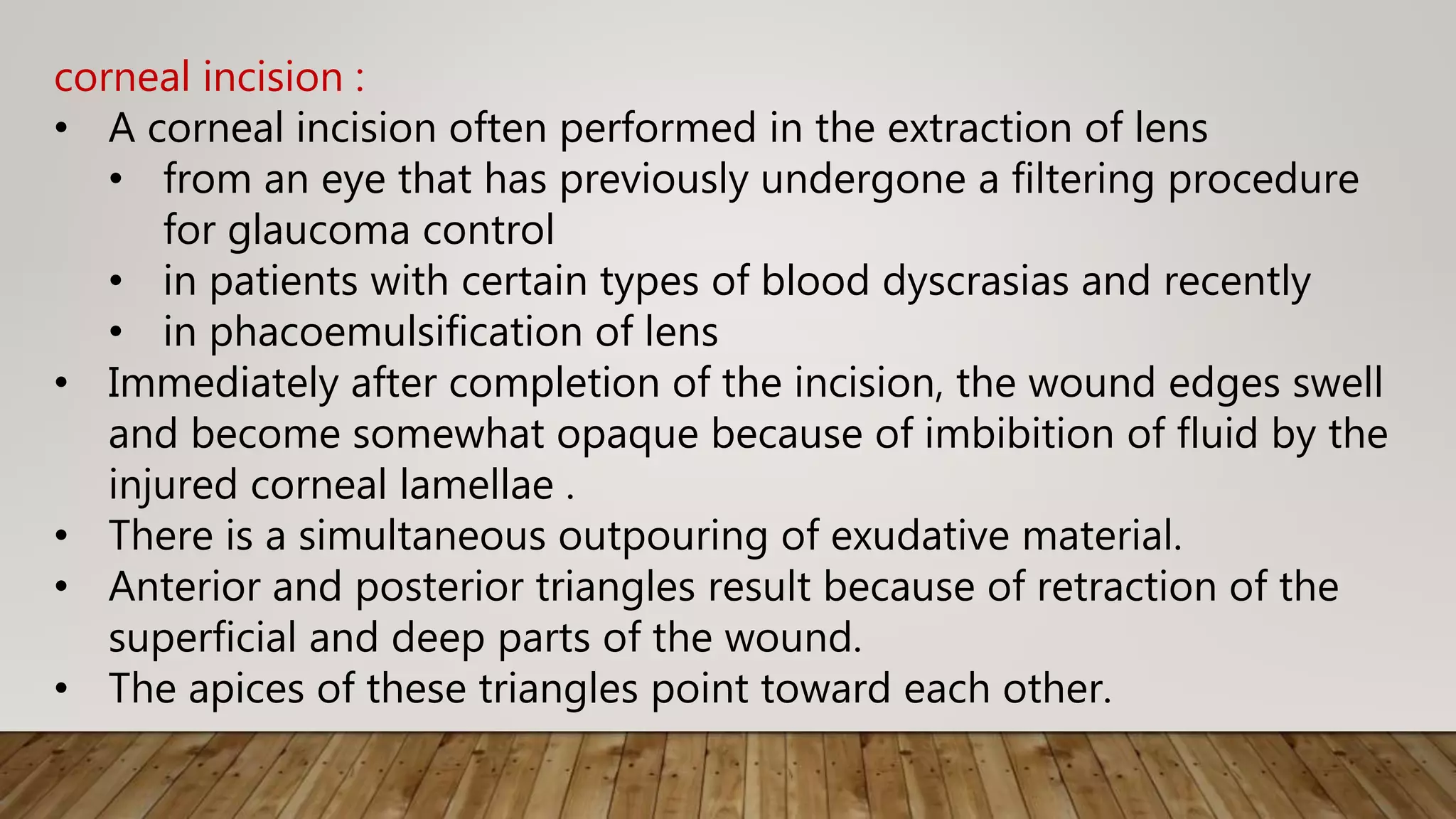 corneo scleral wound healing in sics | PPTX