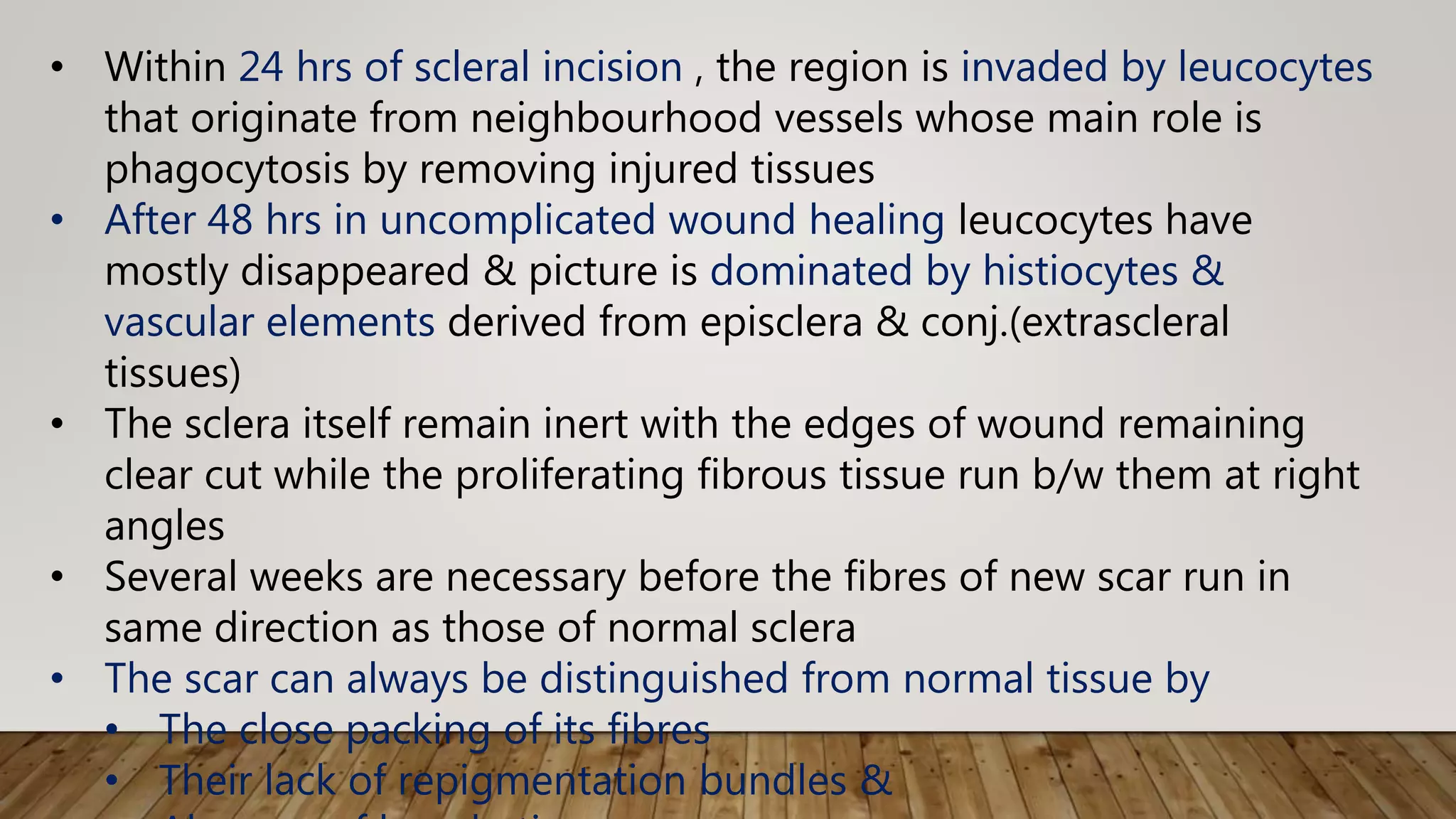 corneo scleral wound healing in sics | PPTX