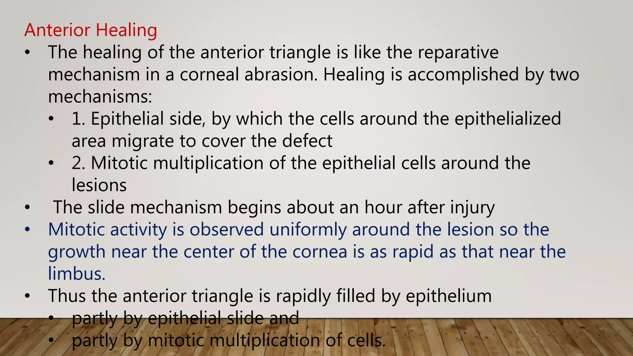 corneo scleral wound healing in sics | PPTX