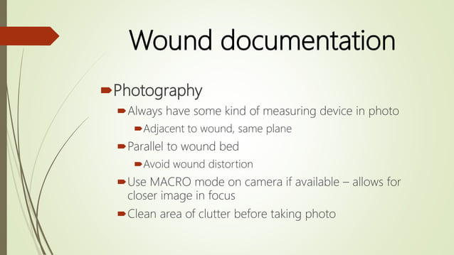 Wound documentation: anatomy & photography | PPTX | Foot Health ...