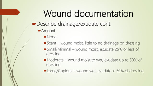 Wound documentation: anatomy & photography