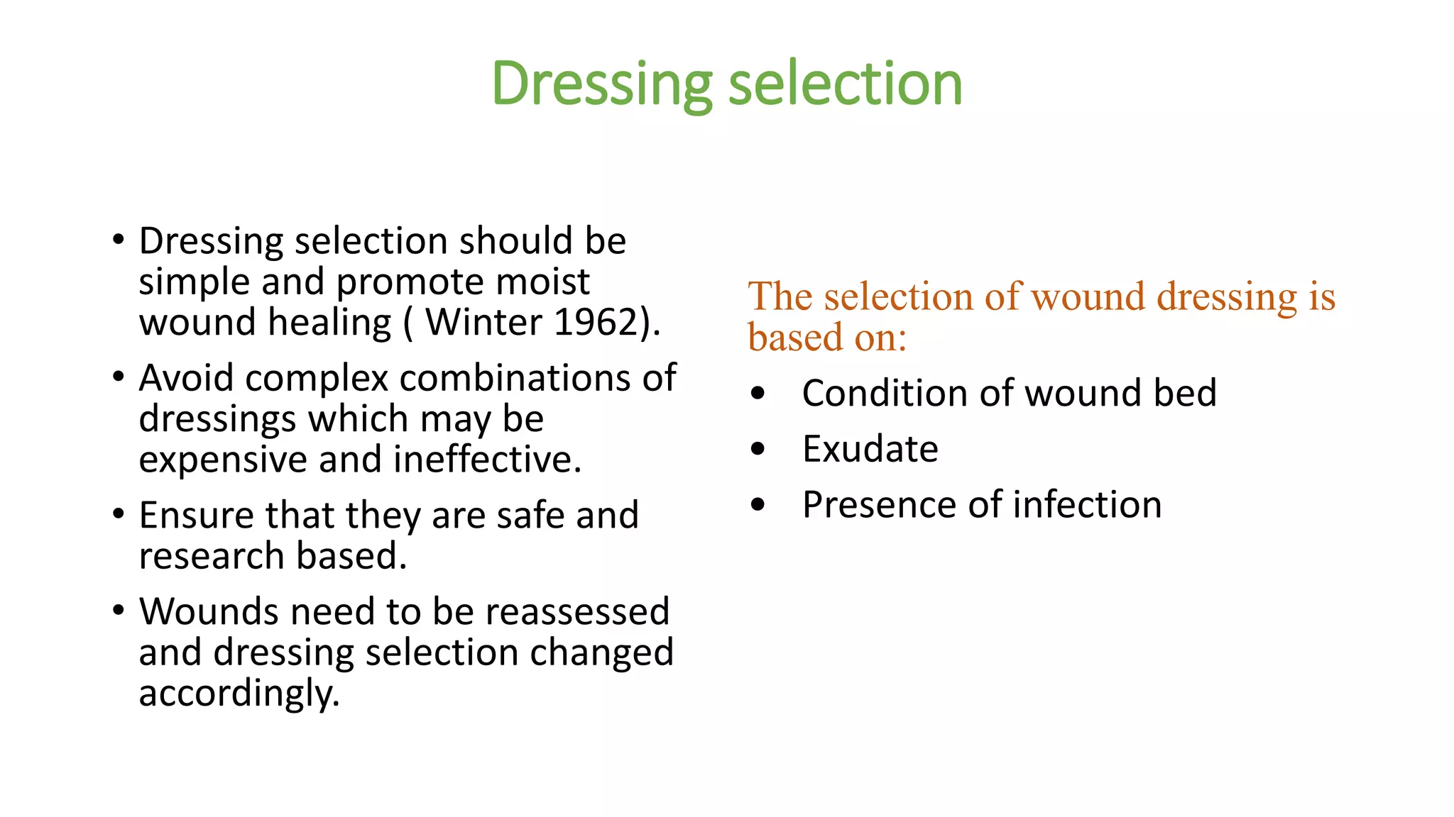 Wound dressing | PPTX