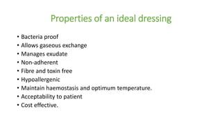 Wound dressing | PPTX