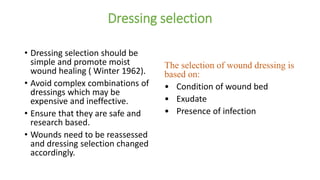 Wound dressing | PPTX