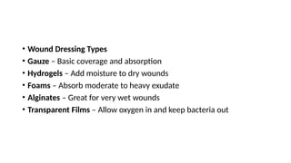 Introduction of Wound Dressing Fo Human.pptx