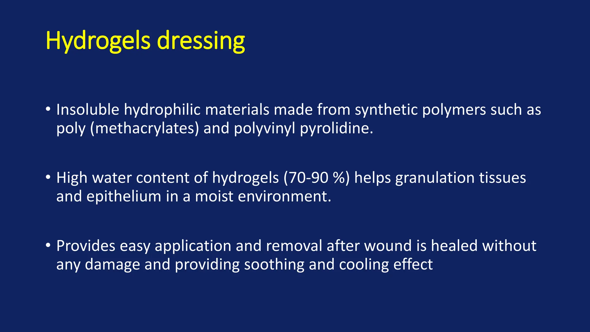 Wound Dressings as a new modern dressing for wound that help people faster wound healing.pptx