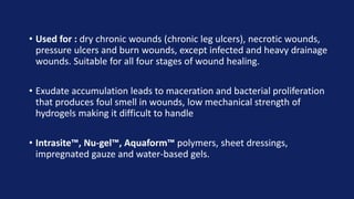 Wound Dressings as a new modern dressing for wound that help people ...