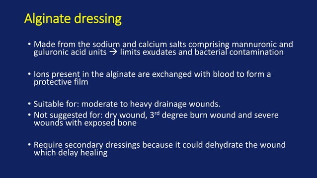 Wound Dressings as a new modern dressing for wound that help people faster wound healing.pptx