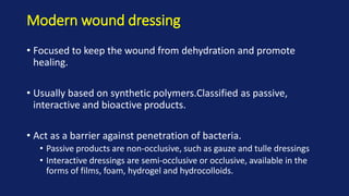 Wound Dressings as a new modern dressing for wound that help people ...