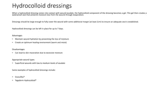 Wound Dressing Types By Doctor faarwqewqeqweqw | PPTX