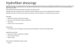 Wound Dressing Types By Doctor faarwqewqeqweqw | PPTX | First Aid ...