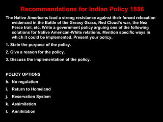 Wounded Knee, Ghost Dance, Dawes Act, Assimilation | PPT