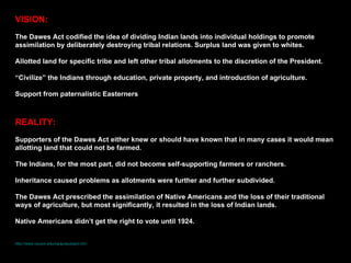 Wounded Knee, Ghost Dance, Dawes Act, Assimilation | PPT