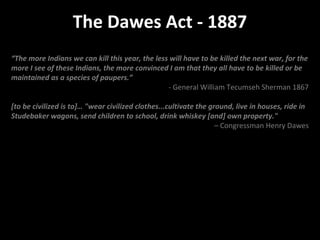 Native Americans at the End of the 19th Century | PPT