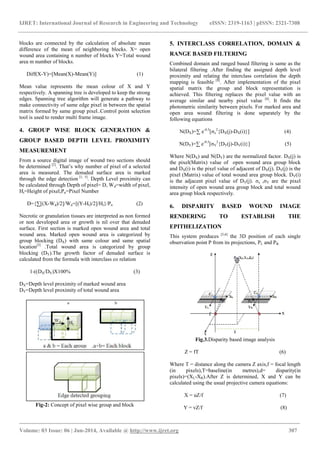 Wound epithelization model by 3 d imaging | PDF