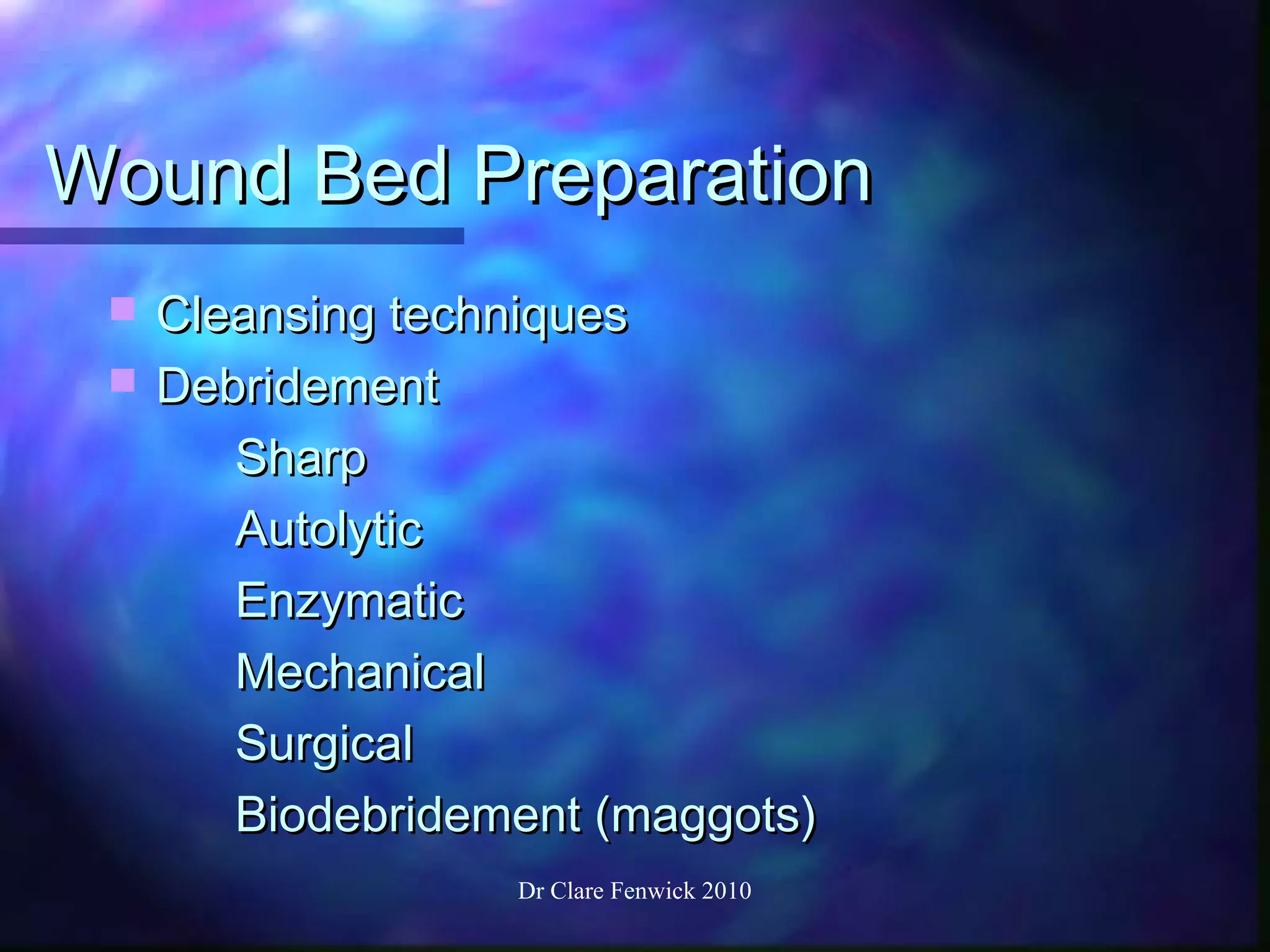 Wound field concept ad | PPT | First Aid | Injuries