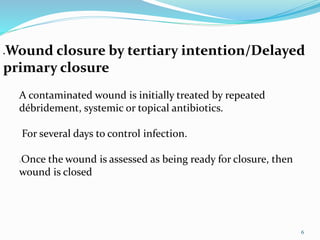 wound healing.pptx | First Aid | Injuries