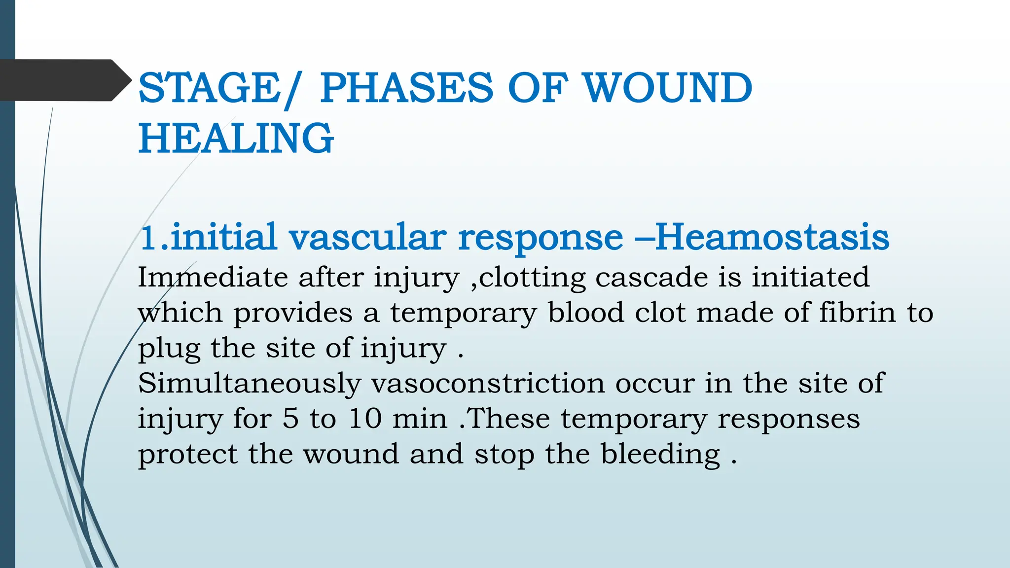 WOUND HEALING ....types of wound ..process of wound healing ...factors ...