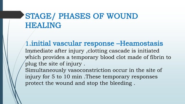 WOUND HEALING ....types of wound ..process of wound healing ...factors ...