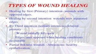 Wound healing Acute wounds : Trauma , surgical wounds ,burn.pptx