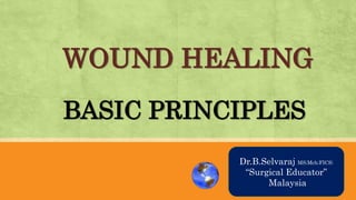 WOUND HEALING- Basic Principles in Surgery.pptx
