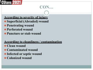 wound healing and care.medical surgical n | PPTX