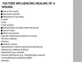Wound healing and wound care.pptx important | PPT