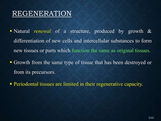 Wound healing in Perio - Dr. Malvika Thakur | PPTX
