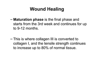 Wound healing lecture | PPT