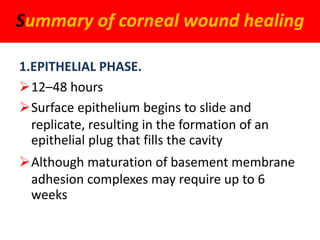 Wound healing of cornea | PPTX